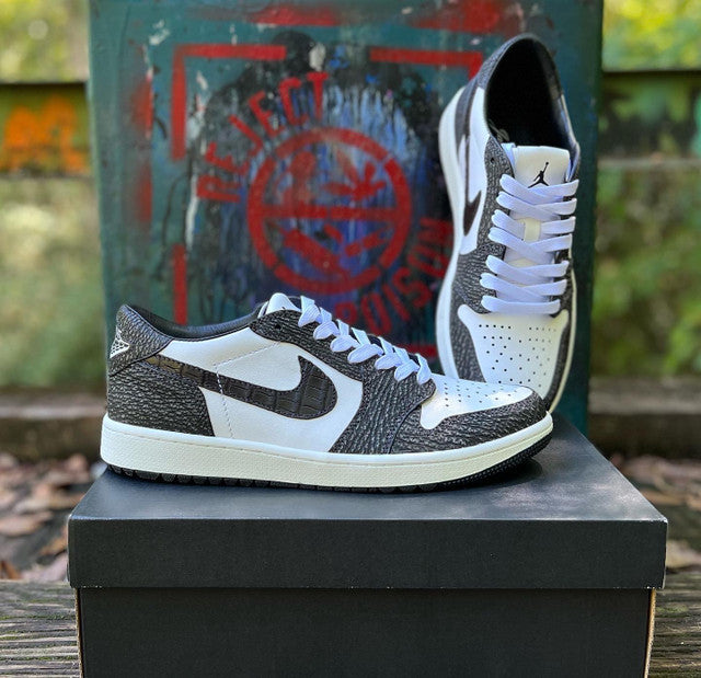 Custom Air Jordan 1 Sneakers – Exotic Leather Customs | Jacob Hill ...